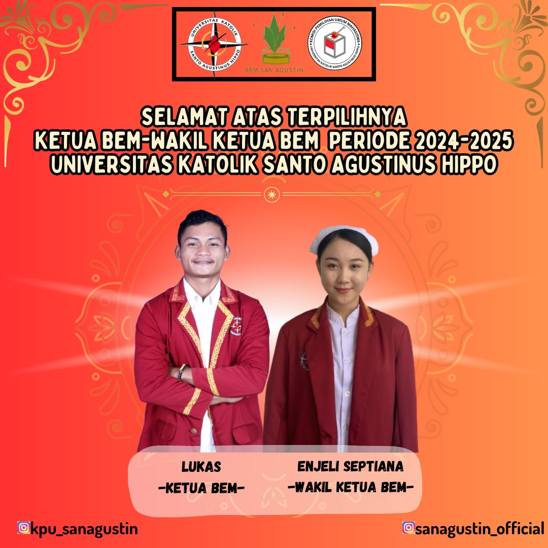 Universitas Katolik Santo Agustinus Hippo Memperkenalkan Kepengurusan Baru BEM Periode 2024-2025 ...